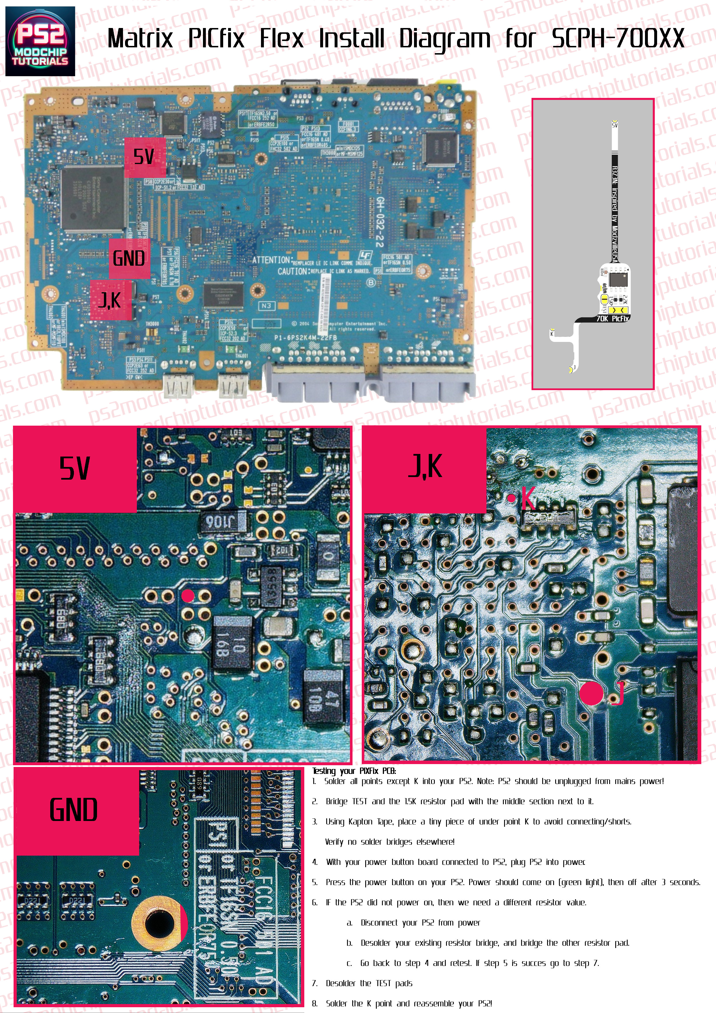Matrix Picfix - PS2 Modchip Tutorials